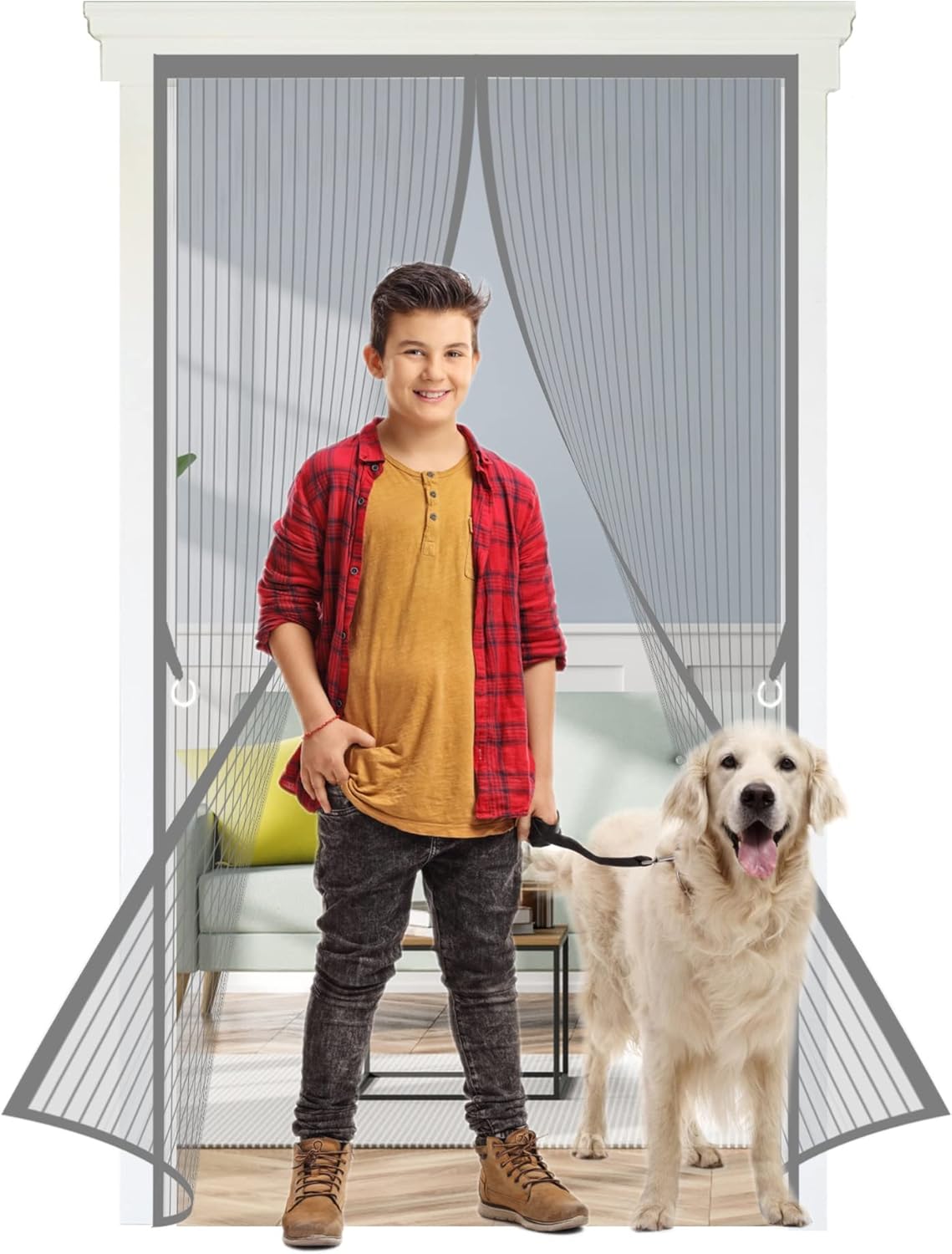 Magnetic Mosquito Net for Doors, 100 x 205 cm, Magnetic Mosquito Net ...