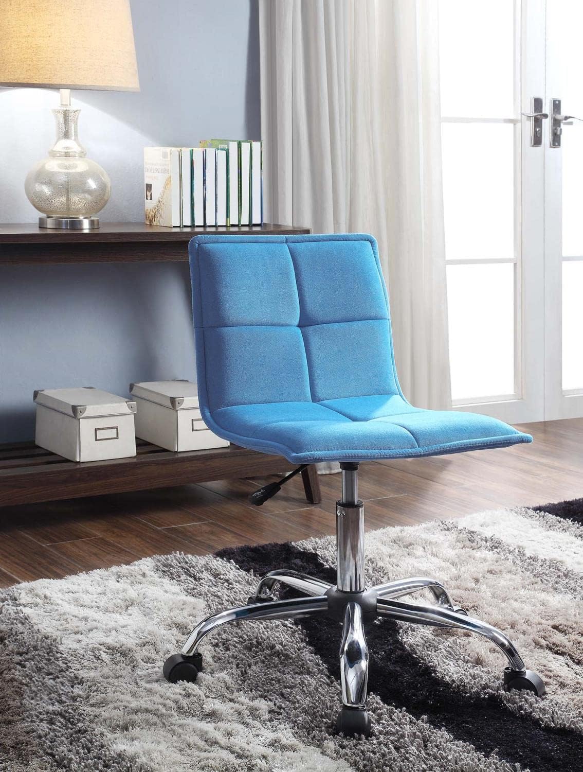 Amazon.com: Bristol Office Chair in Chrome Silver and Blue : Home & Kitchen