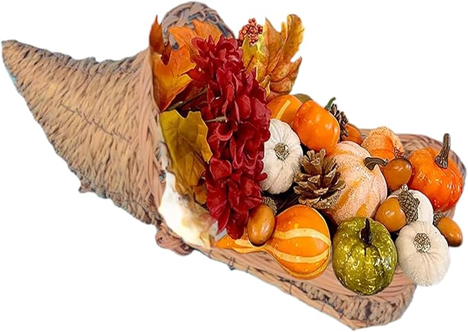 Amazon.com - 15 inches Cornucopia Basket, Rattan Basket, Wicker Storage ...
