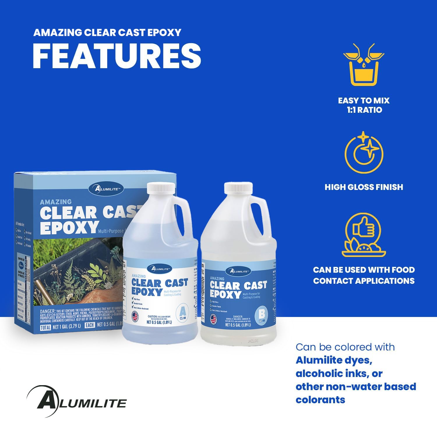 Snapklik.com : Alumilite Amazing Clear Cast Epoxy Resin Kit