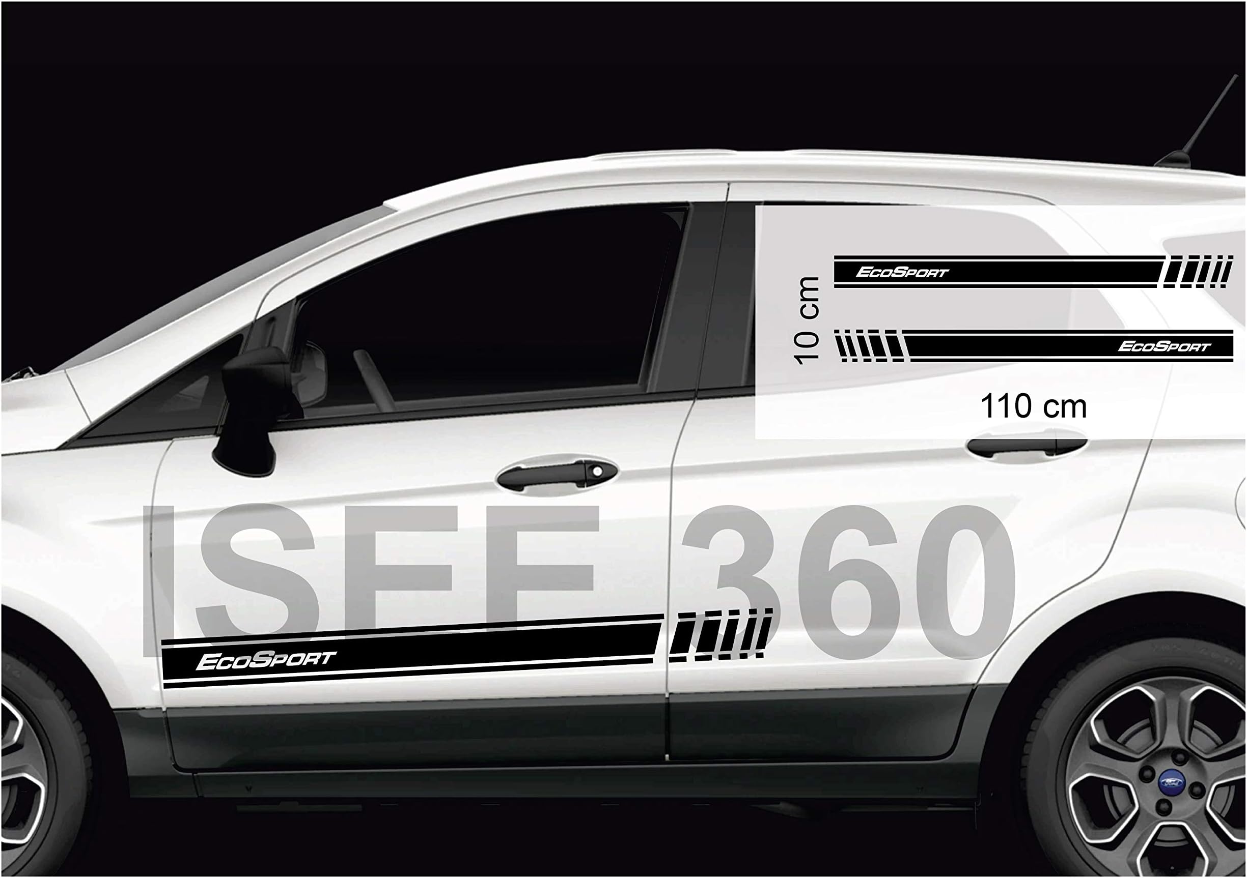 ISEE 360® Car Stickers Compatible with Ecosport Car Exterior Titanium ...
