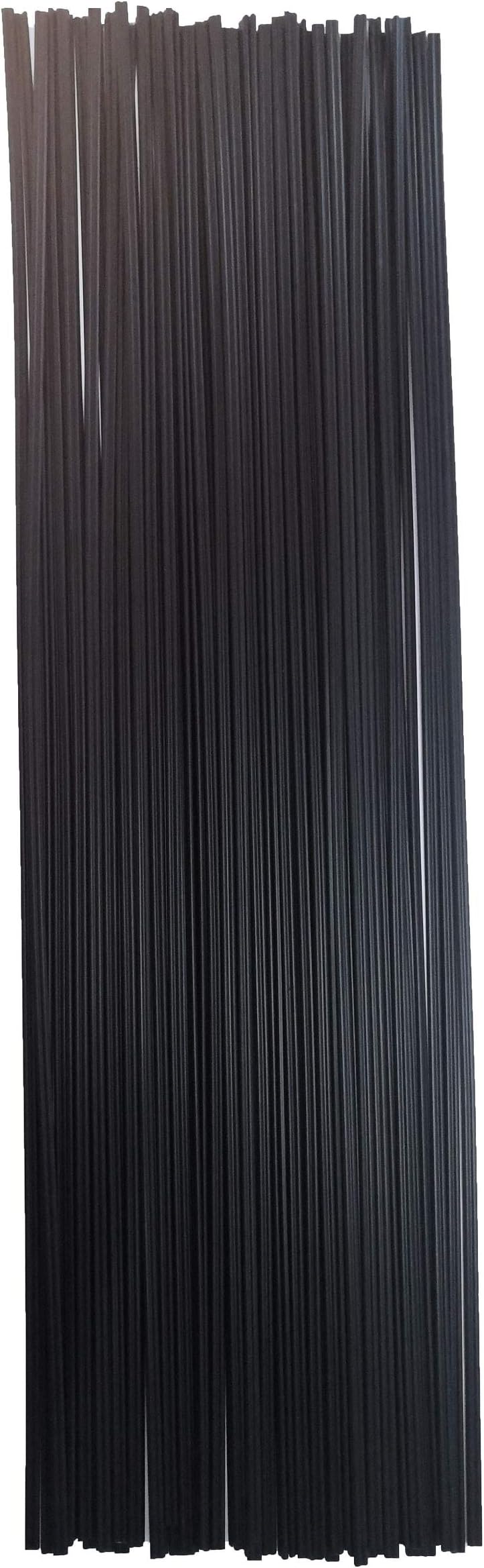 50pcs Black PP Plastic Welding Rods 52Ft Length Flat Strips Plastic ...