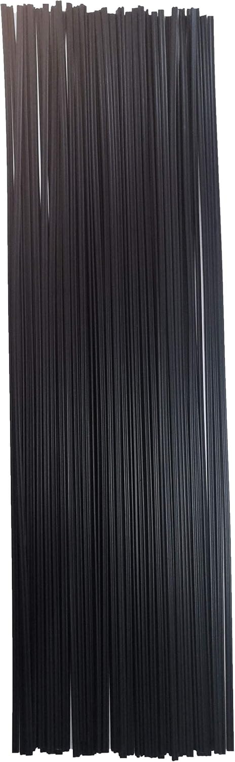 50pcs Black PP Plastic Welding Rods 52Ft Length Flat Strips Plastic ...