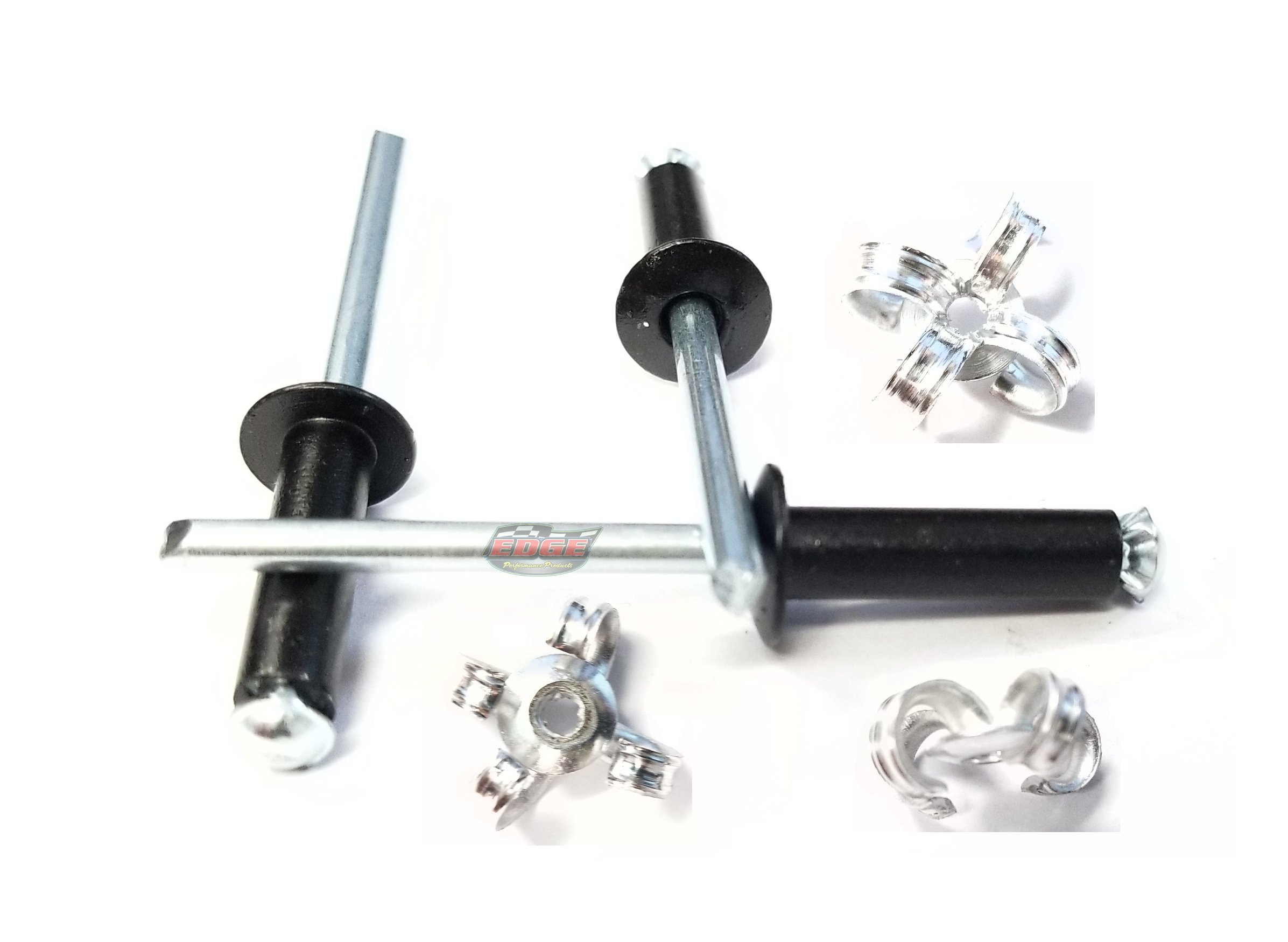 Black Exploding Pop Rivets 3/16" Tri-Fold Small Aluminum Head Steel ...