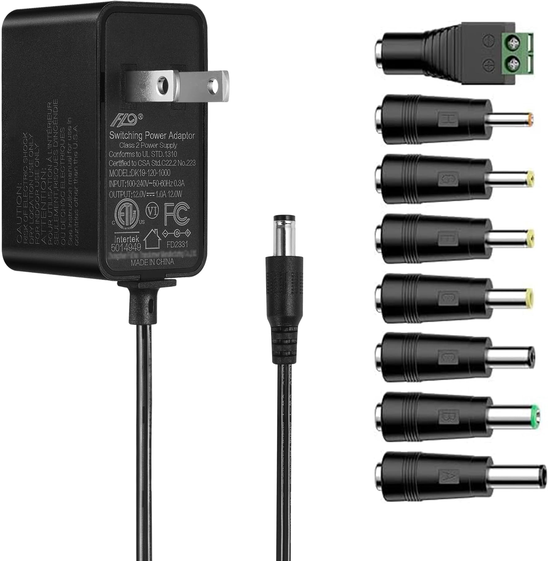 Amazon.com: SoulBay 12V 1A AC Adapter Charger Replacement w/8 Tips ...