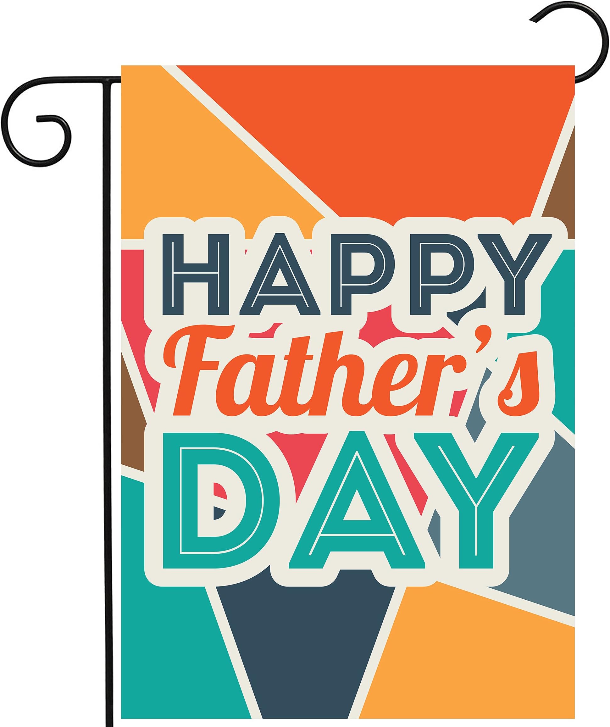 Amazon.com : Happy Father's Day Garden Flag 12x18 Double Sided, Burlap ...