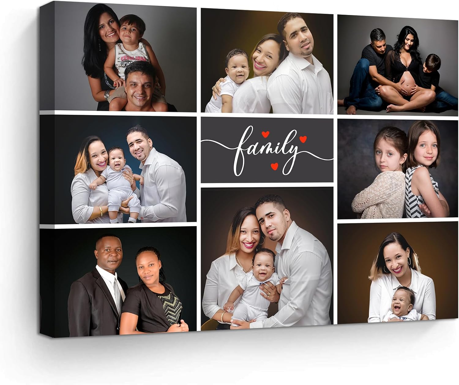 Amazon.com: PBXBJY Collage Canvas Prints with Your Photos Personalized ...