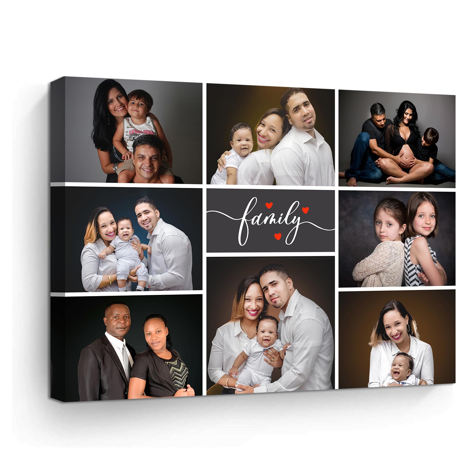 Amazon.com: PBXBJY Collage Canvas Prints with Your Photos Personalized ...