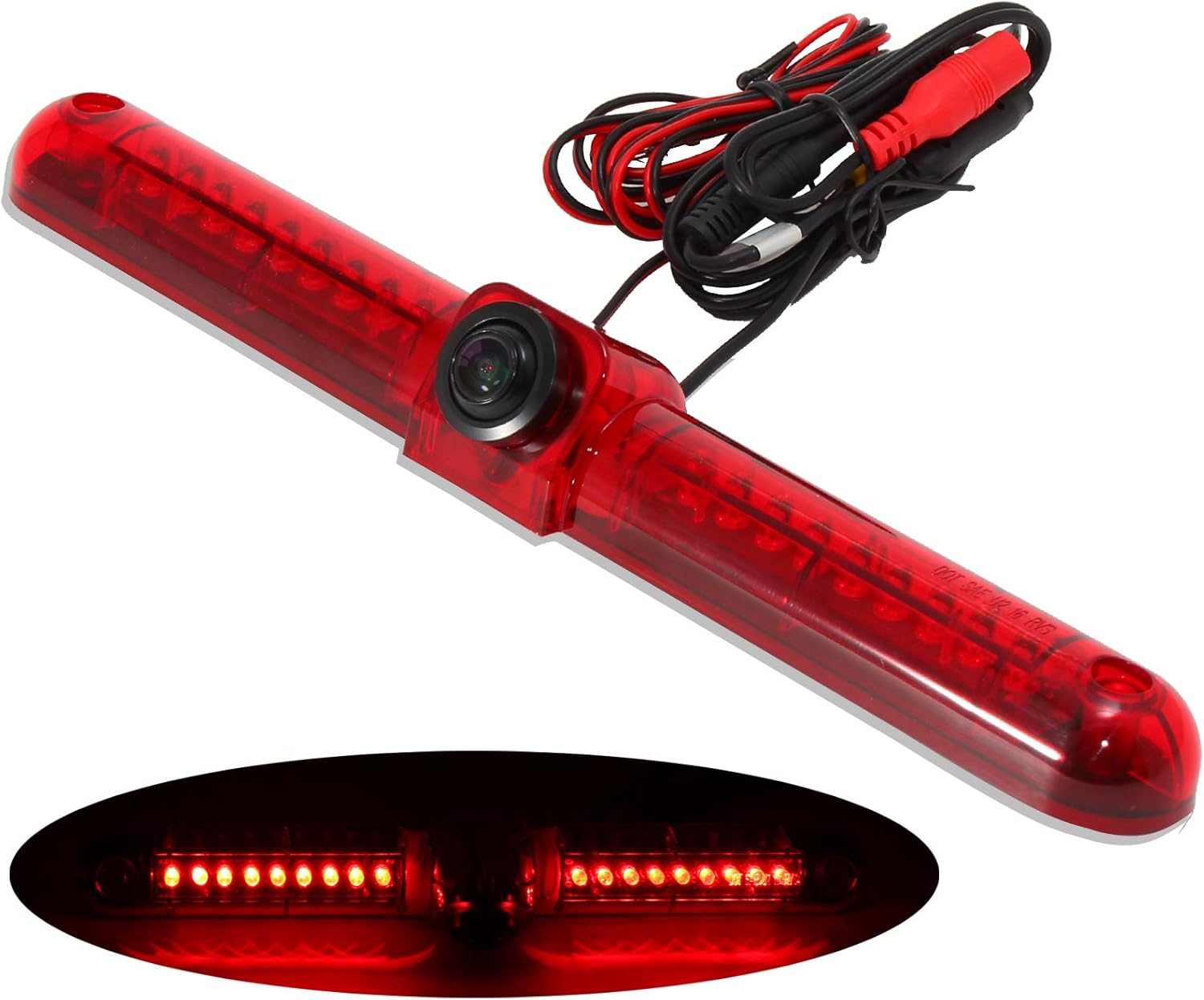 Amazon.com: Anina Tail Mount Backup Camera 3rd Brake Light Red ...