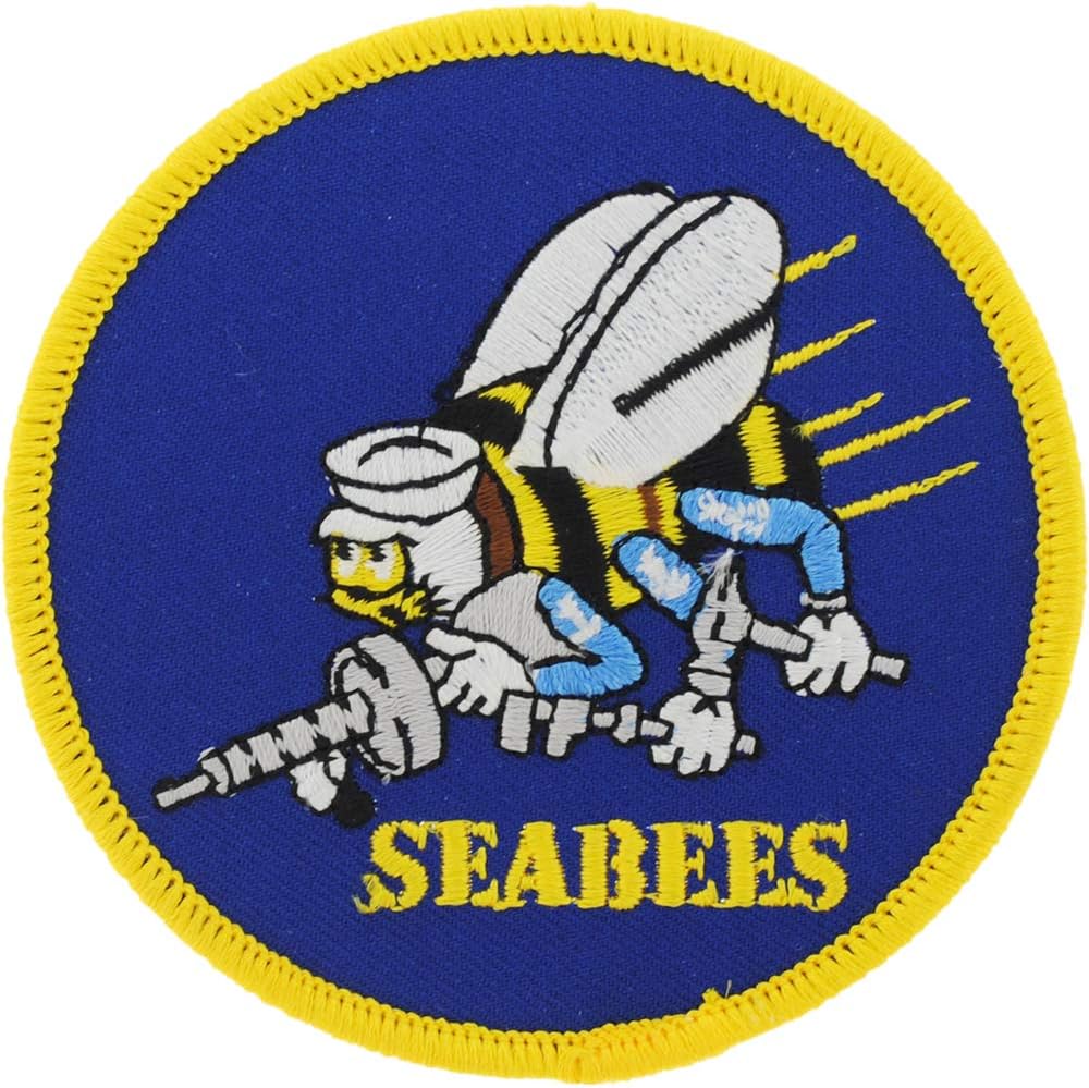 Amazon.com: United States Navy USN Seabees Embroidered Patch, with Iron ...