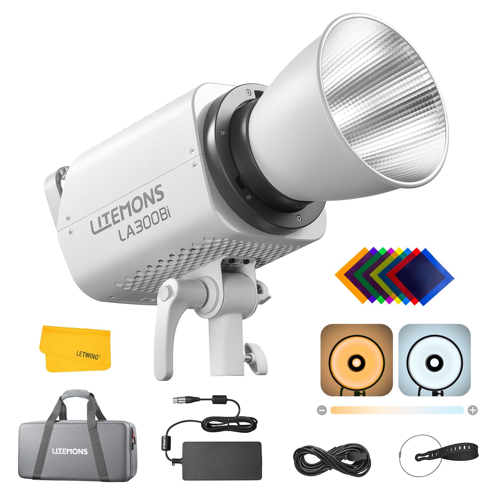 Amazon.com : Godox LA300Bi Bi-Color LED Video Light,330W Continuous ...