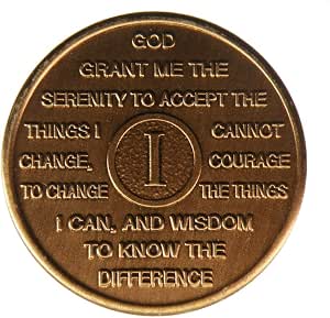 Amazon.com: Al-Anon Anniversary Antique Bronze 1 Year - Sober ...