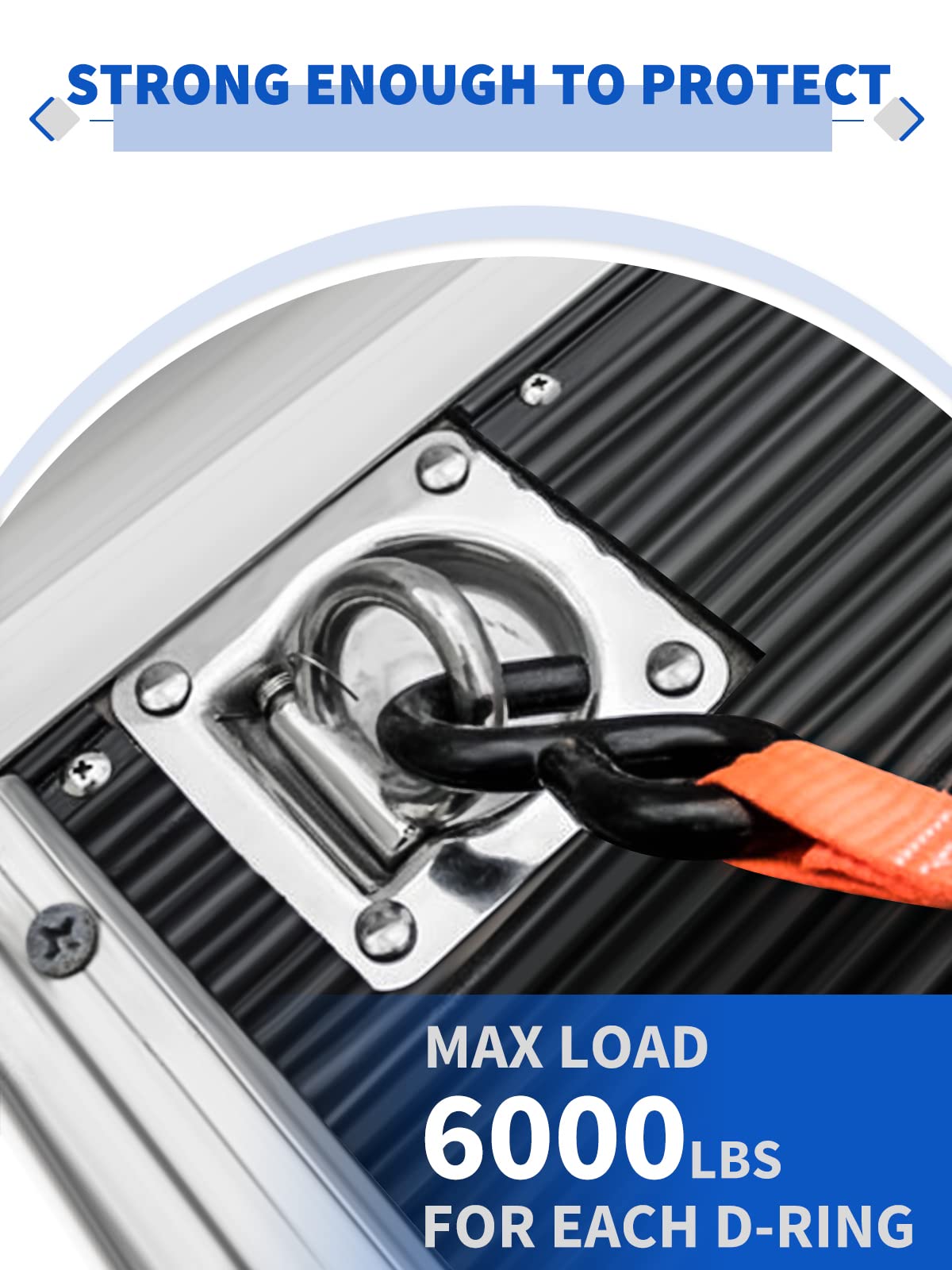 Snapklik.com : SPARKWHIZ Recessed D-Ring Tie Down Anchor Kit, 4 Pack ...