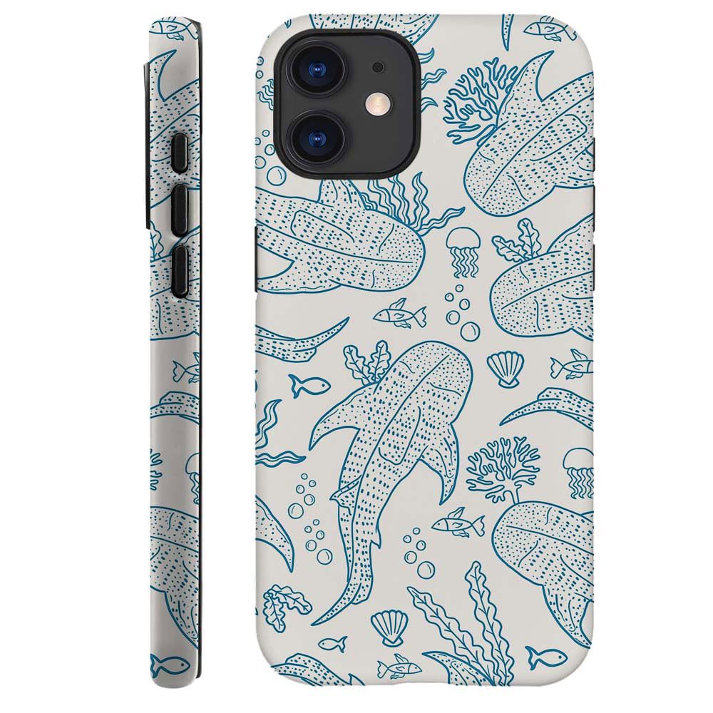 Amazon.com: Generic Compatible with for iPhone 12,Coral Reef Whale ...