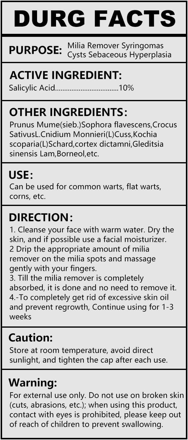 MSNOR Milia Remover, Milia Spot Treatment Ayuda a Disolver y Reducir ...