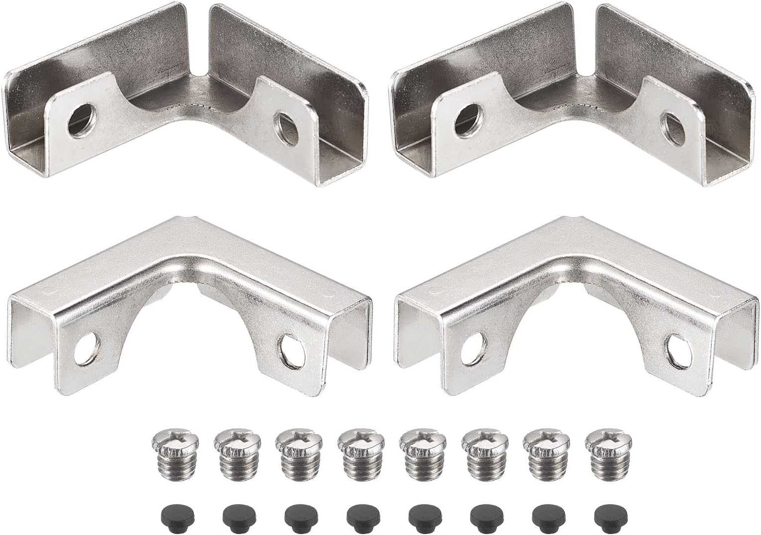 Amazon.com: Adjustable 90 Degrees Glass Clips, Silvery Glass Clamp ...