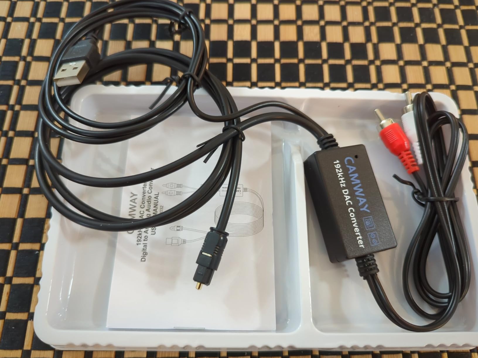 CAMWAY Digital to Analog Audio Converter,Optical to RCA Converter,SPDIF ...