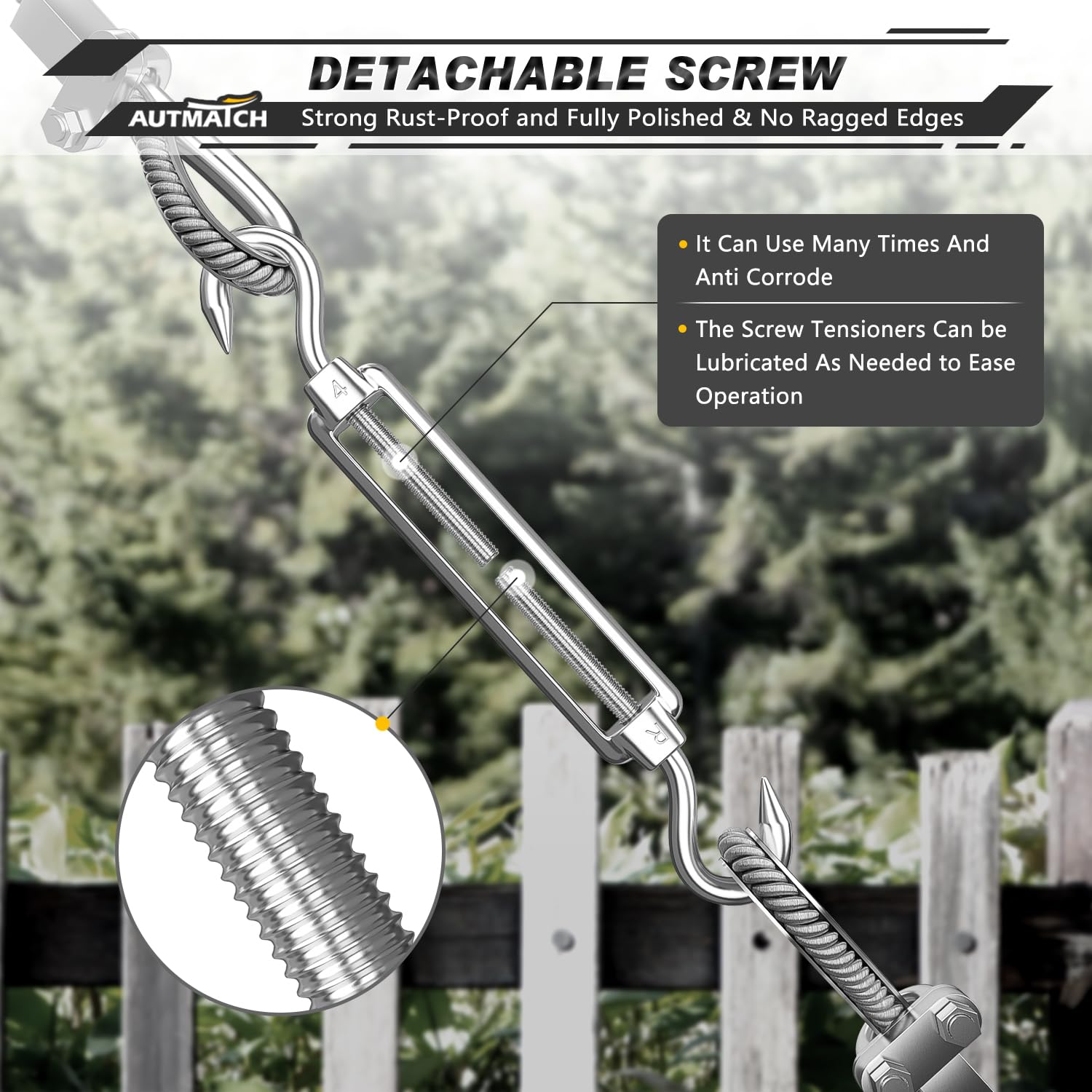 Snapklik.com : M4 Turnbuckle Hook And Hook, Turnbuckle 304 Stainless ...