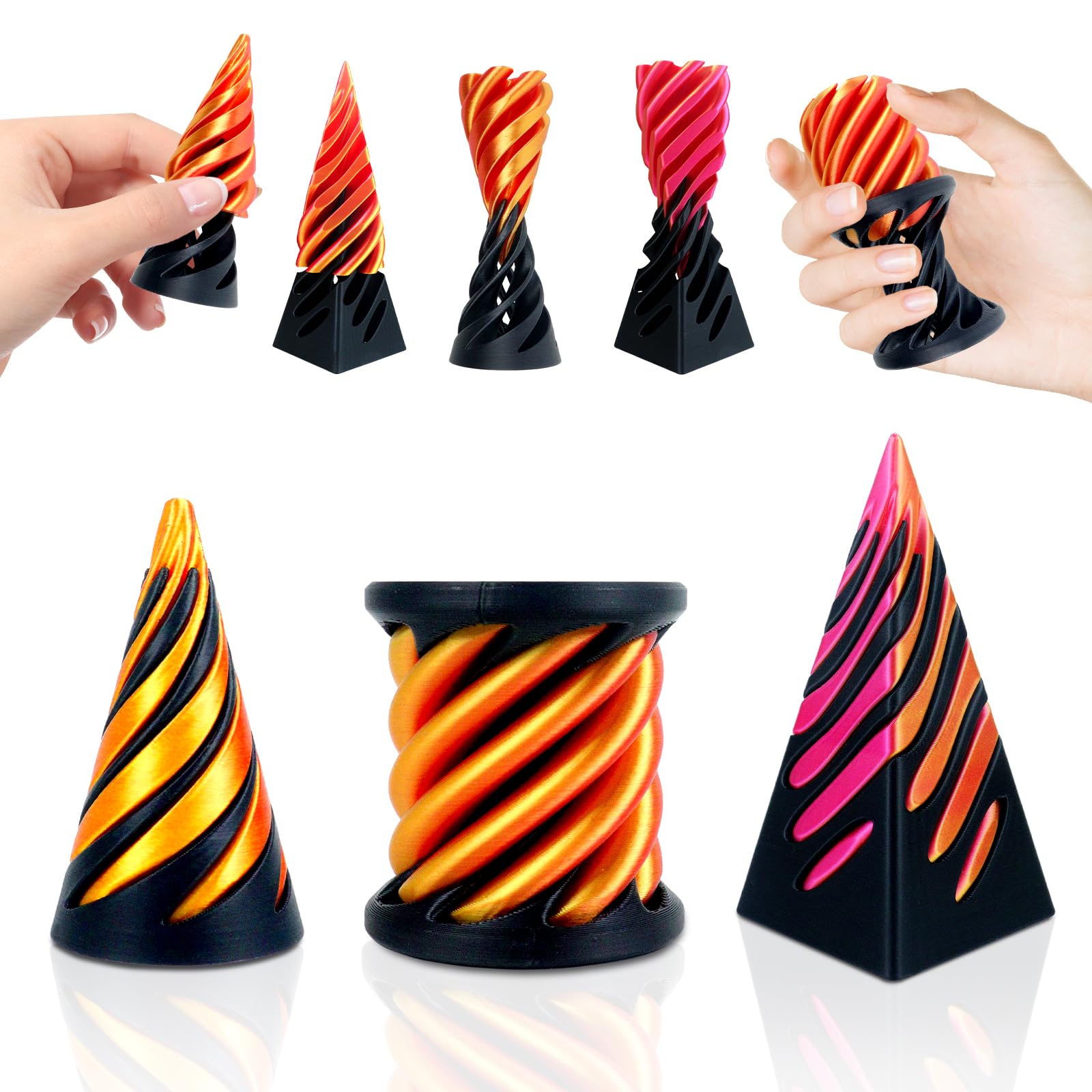 Amazon.com: Gytera 3 Pack Impossible Cone Spiral Cone Passthrough ...