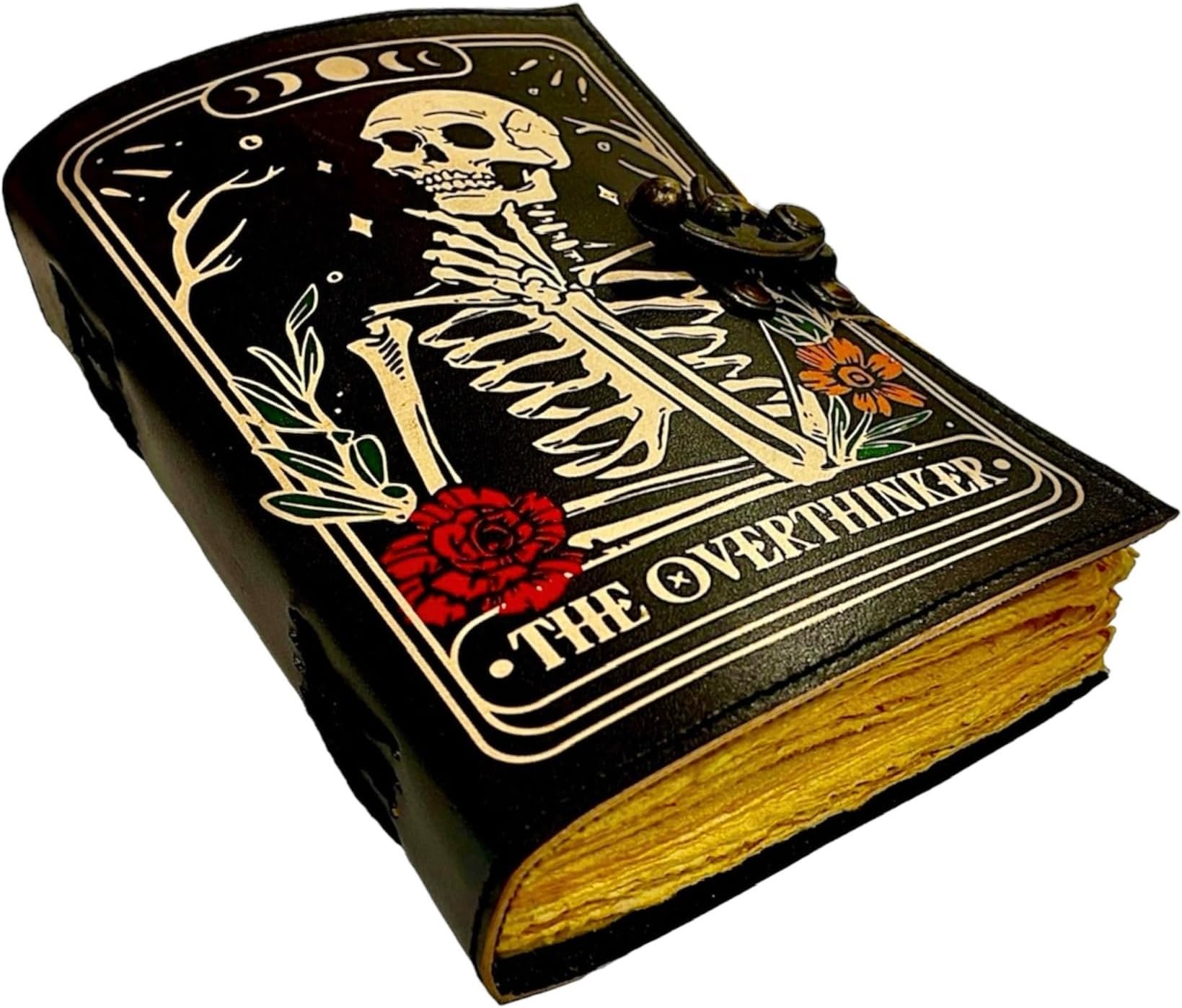 Amazon.com : TUZECH Book of Spells Leather Bound Journal Deckle Edge ...