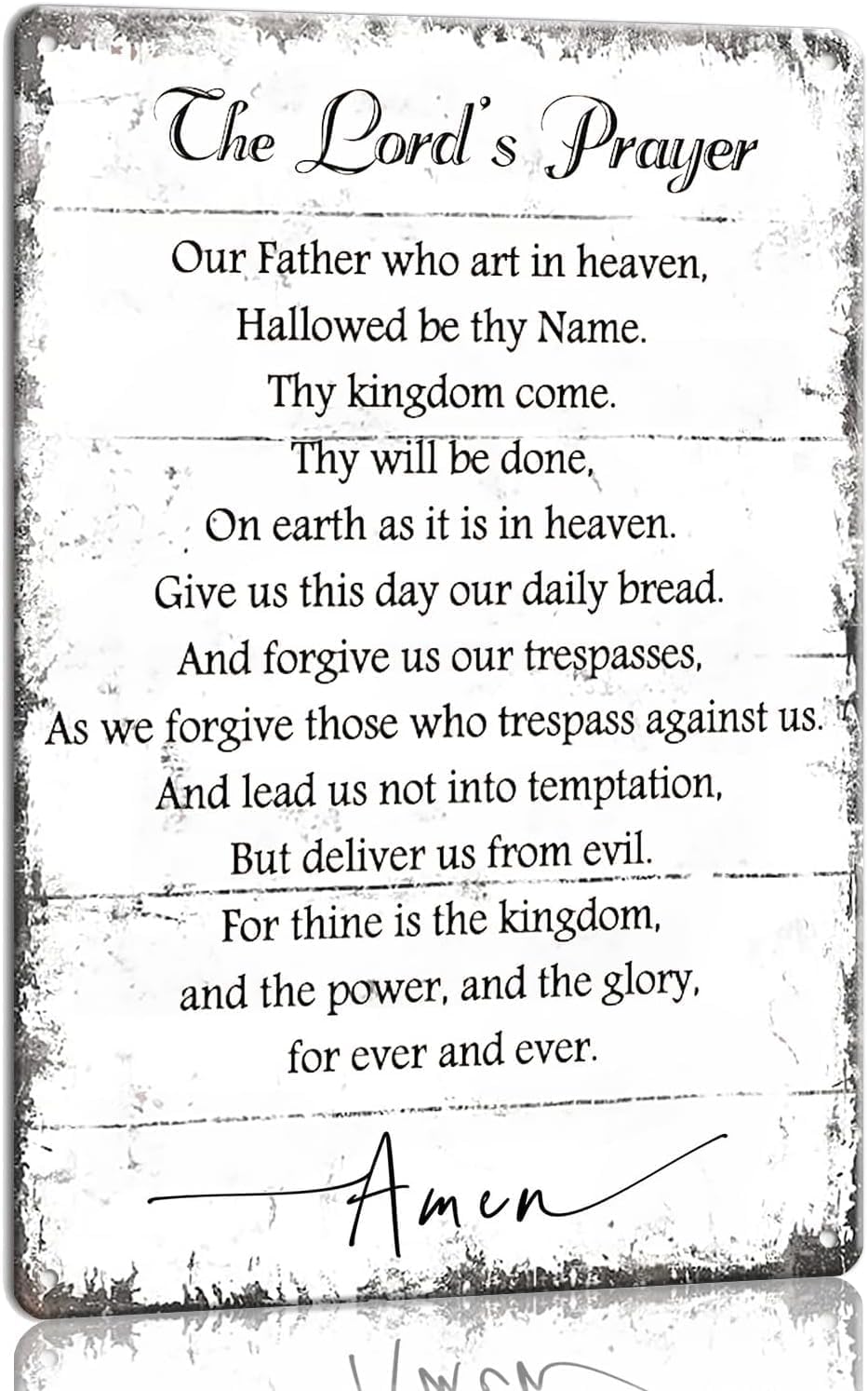 Amazon.com: The Lords Prayer Wall Art Our Father Prayer Wall Decor ...