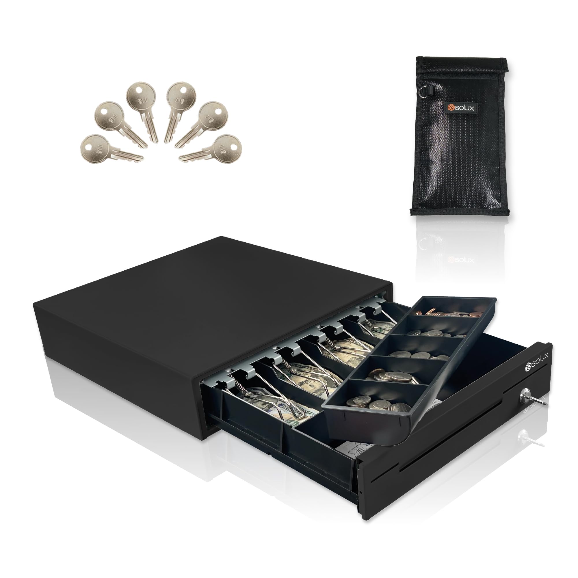 Amazon.com: SOLUX 13" Cash Drawer - Cash Registers - Cash Register ...