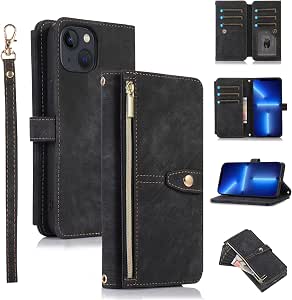 Amazon.com: Furiet Compatible with iPhone 14 Plus 6.7 inch Wallet Case ...