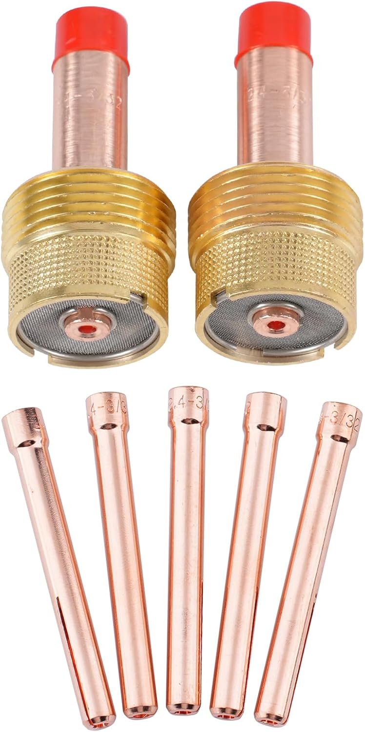 Welding Knight Large TIG Gas Lens Collet Body 45V64 3/32"&2.4mm TIG ...