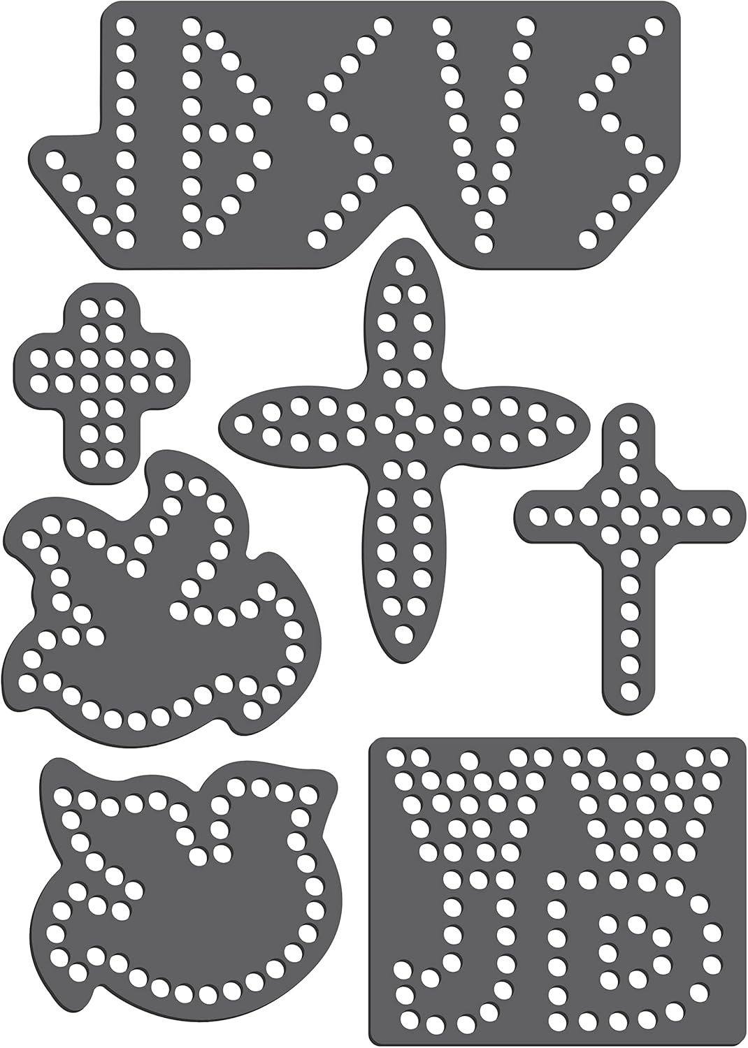 Amazon.com: Magnetic Rhinestone Template Set - Religious 014