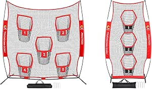 Amazon.com : 8ft x 4ft Football Net Target Practice Net with Carry Bag ...