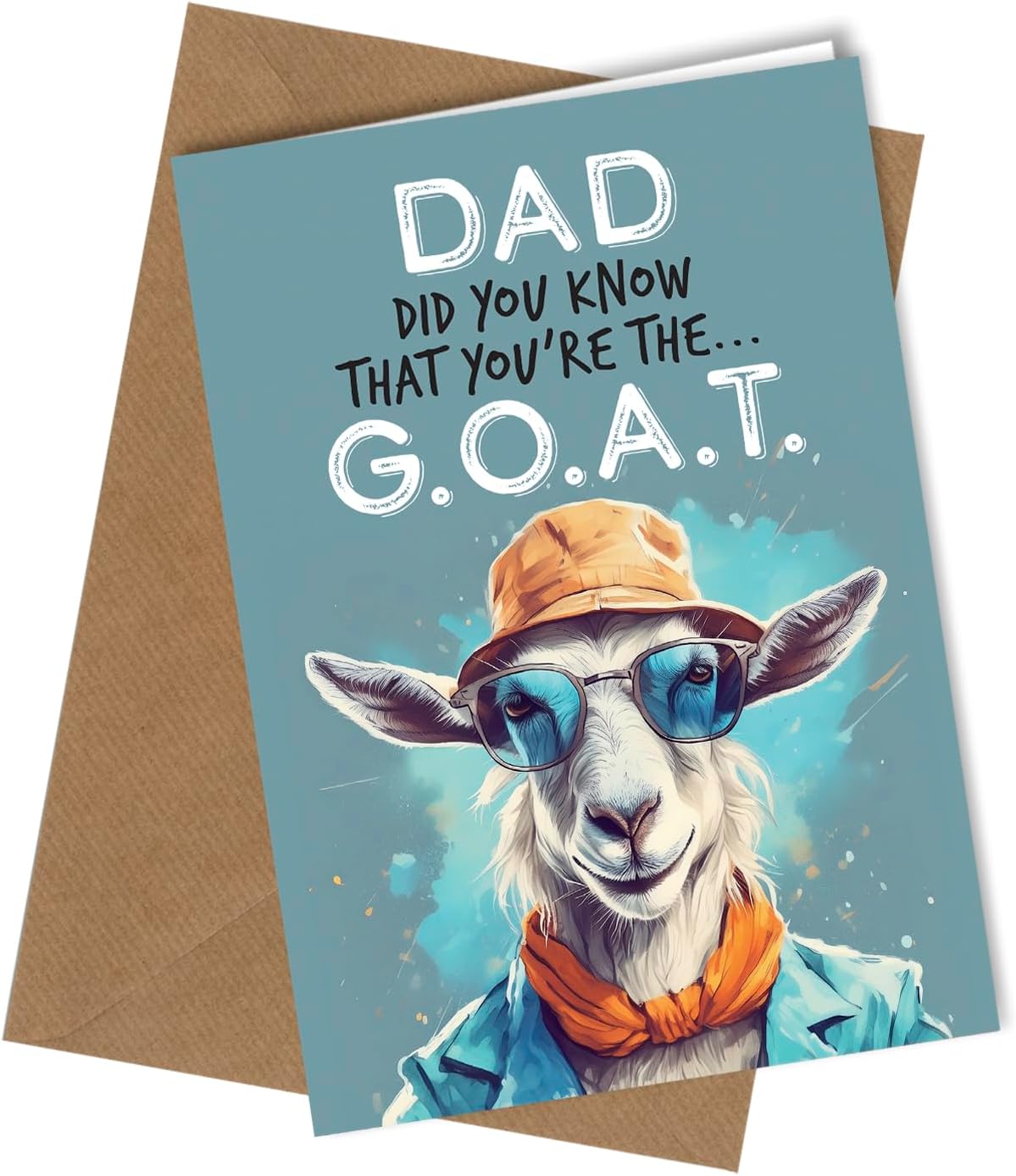 Oscar Finks Dad You're the GOAT Birthday Card or Fathers Day Card for ...