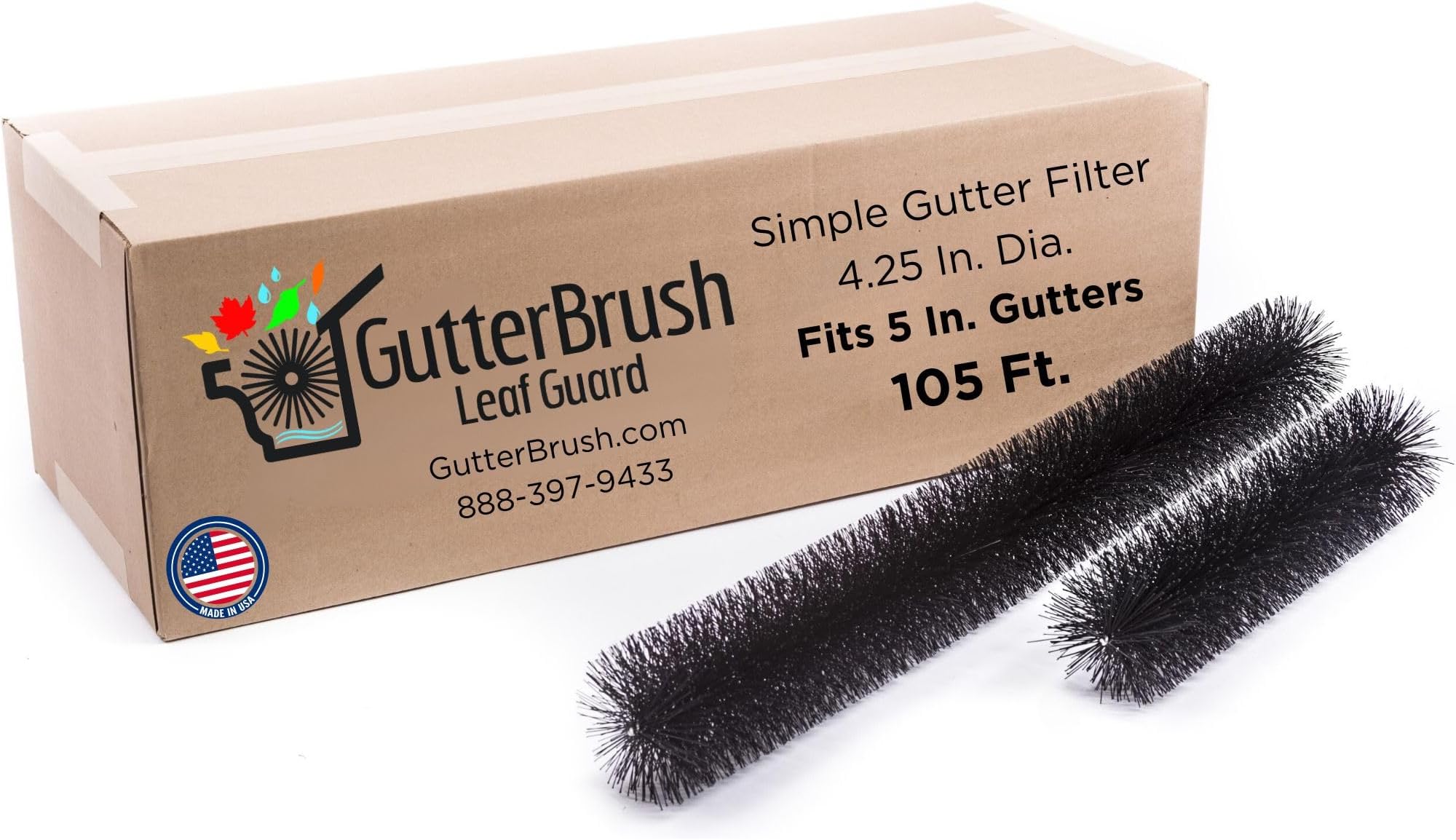 Gutter brush guard- Simple Gutter Guard | No Tools DIY | (10pcs) 32FT ...
