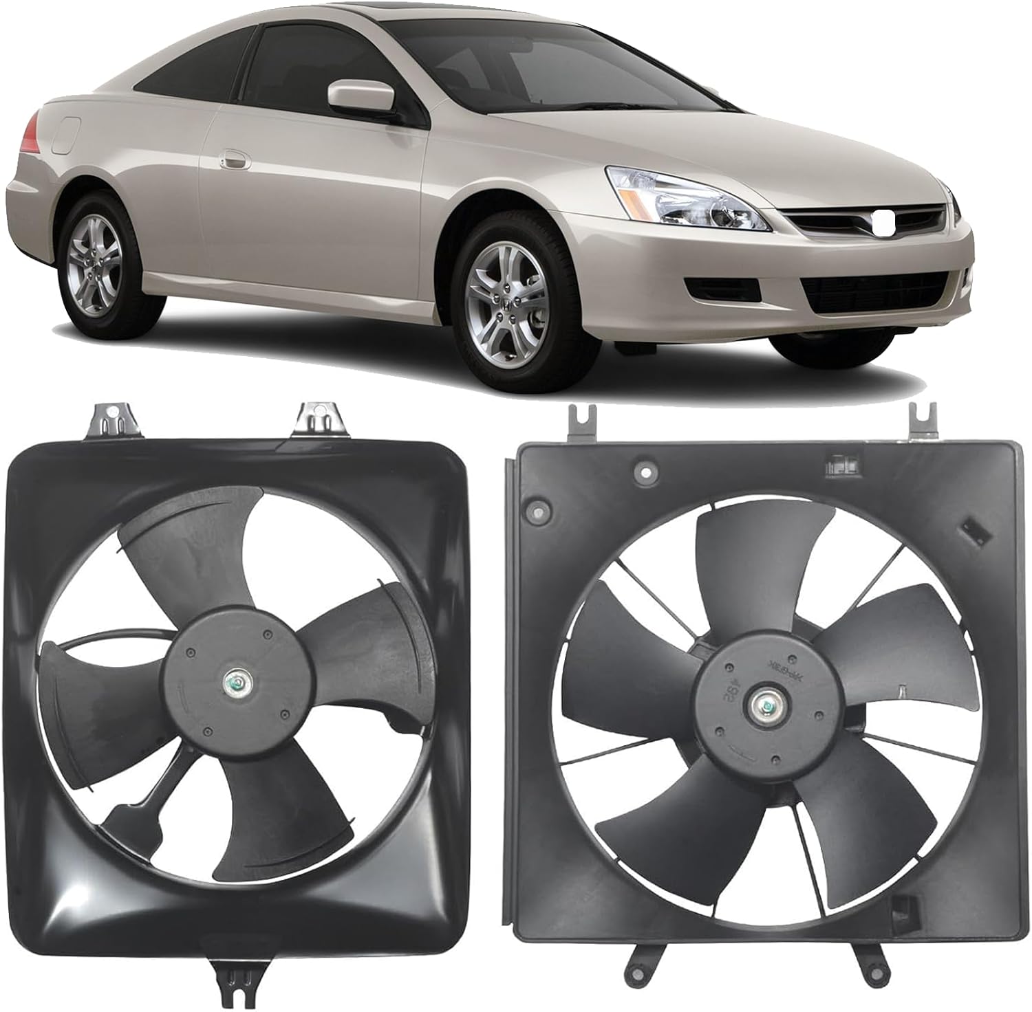 Amazon.com: Radiator Cooling Fan Assembly Replacement for Honda Accord ...