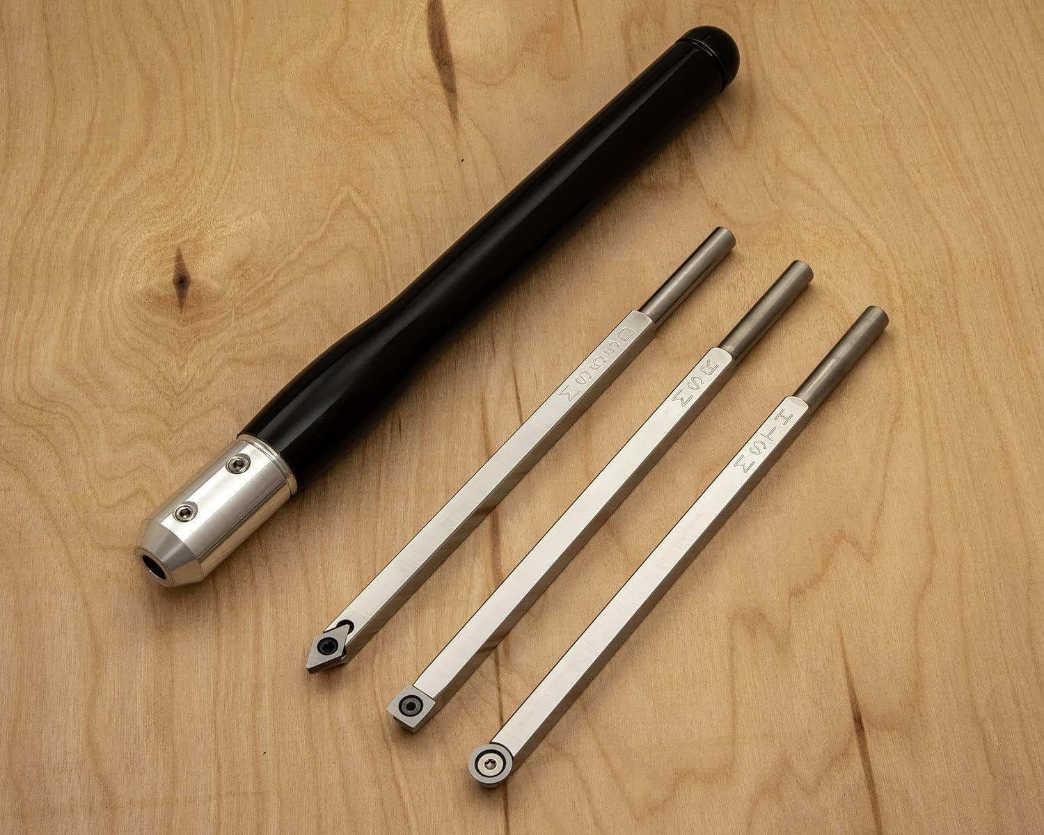 Simple Woodturning Tools Set of 3 Mid-Size Carbide Turning Tools with ...