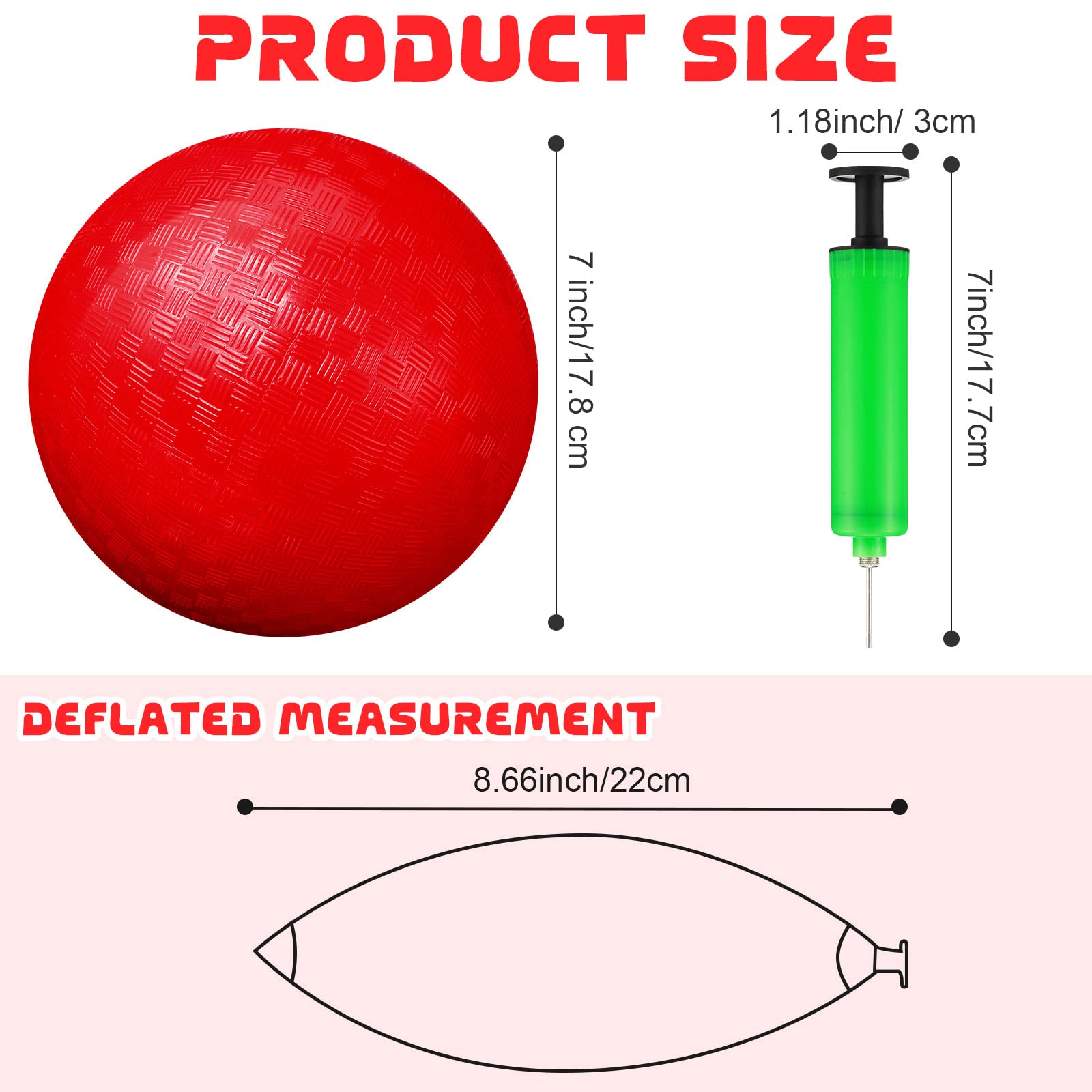 Snapklik.com : 12 Pack 8.5 Inch Playground Balls