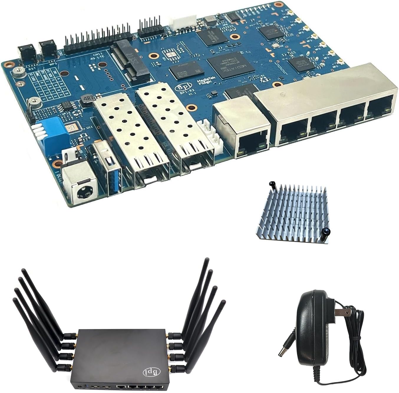 Amazon.com: youyeetoo BPI-R3 WiFi 6 Router Development Board with ...