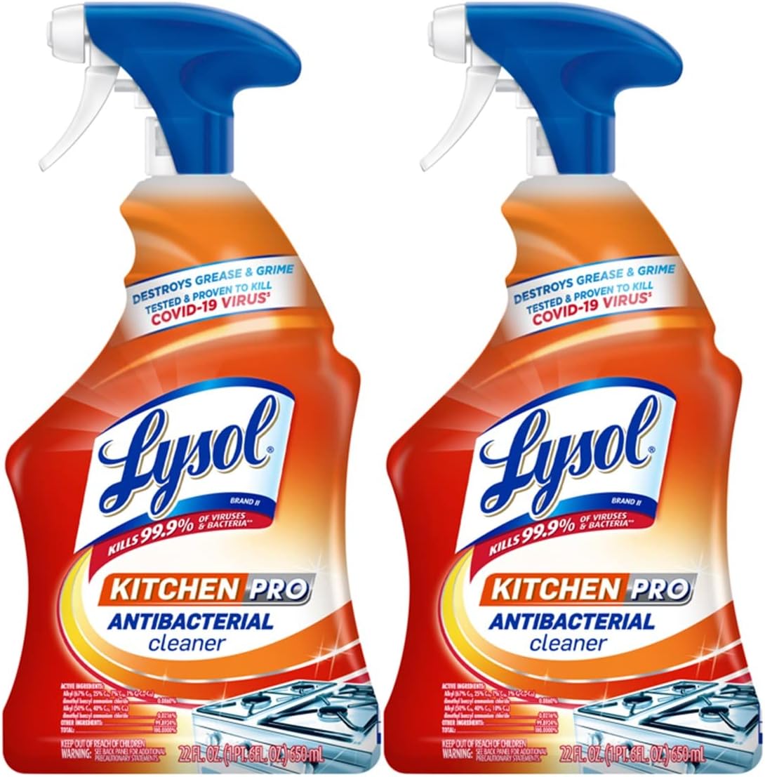 Amazon.com: Lysol Kitchen Pro Antibacterial Cleaner Trigger, 22 Fl Oz ...