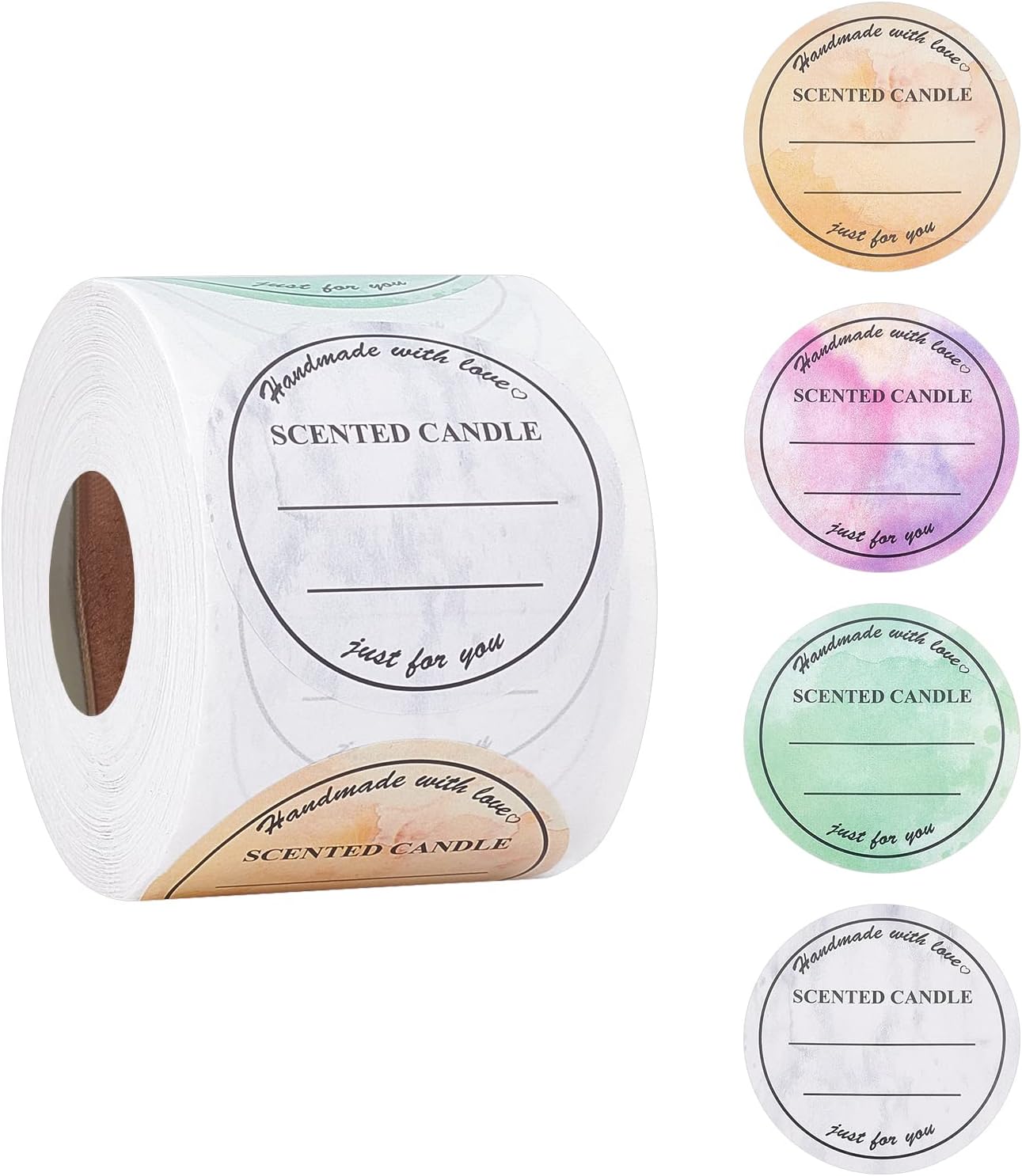 Amazon.com: Handmade with Love Stickers,2 Inch Candle Canning Supplies ...