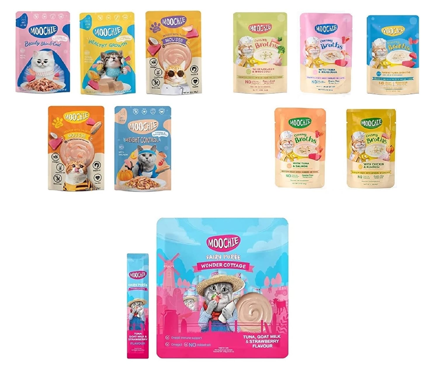 Moochie Cat Creamy Treat (Goatmilk and Mix) : Amazon.in: Pet Supplies