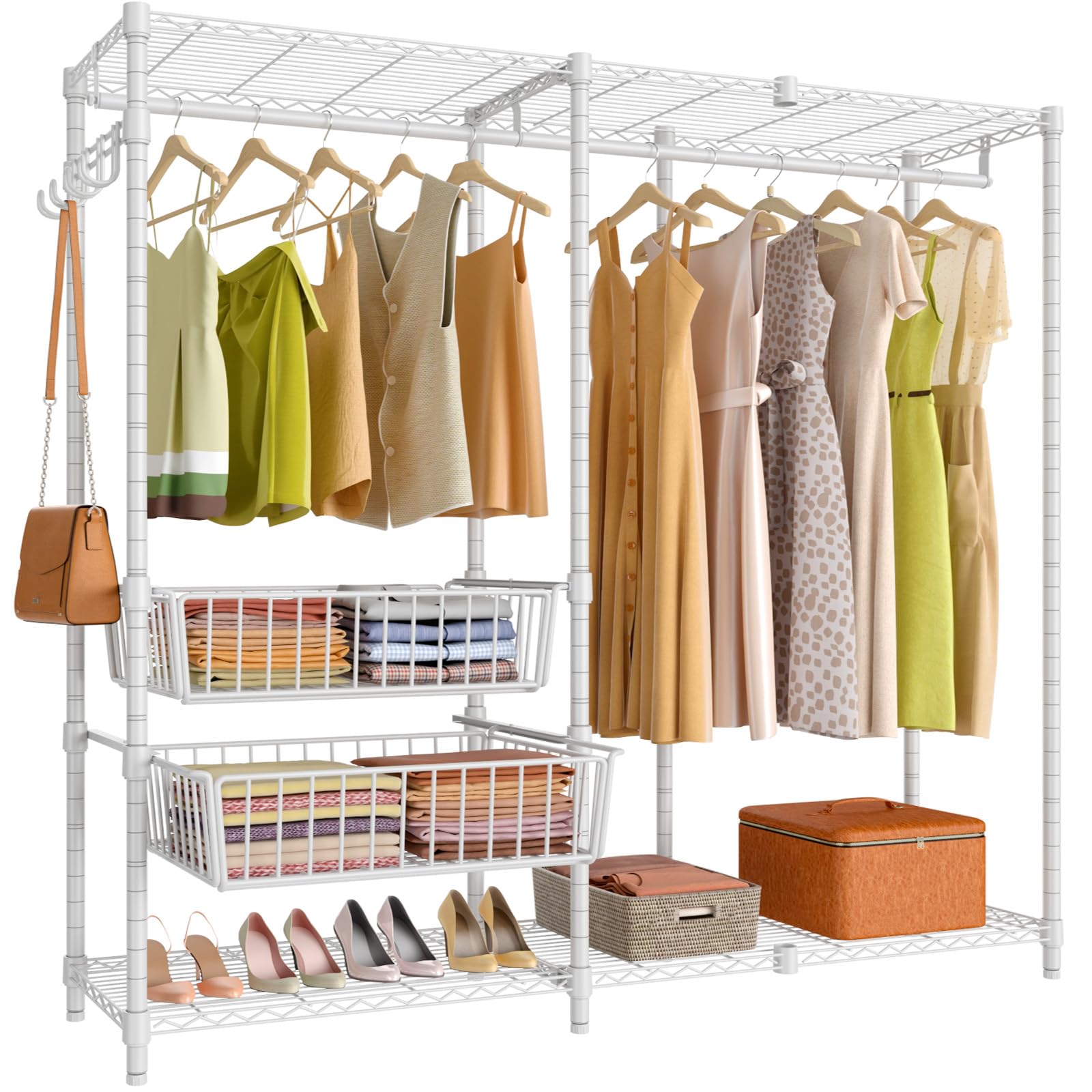 Snapklik.com : VIPEK V9 Garment Racks For Hanging Clothes Heavy Duty ...