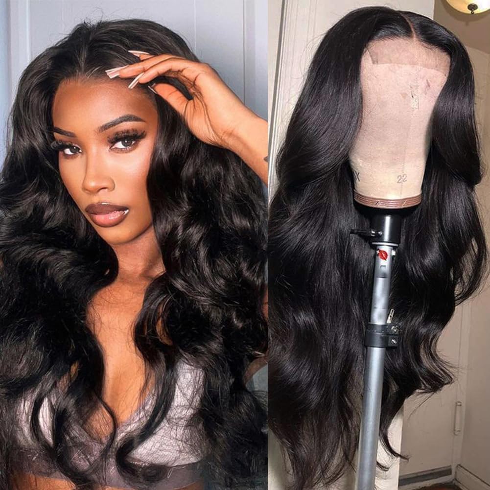 DÉBUT Body Wave Lace Front Wig Human Hair 4×4 Lace Front Wigs for Women ...