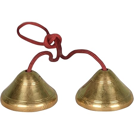 Kannan Musical Instruments Kuzhithalam, 1 Pair, 2 inch, Gold : Amazon ...