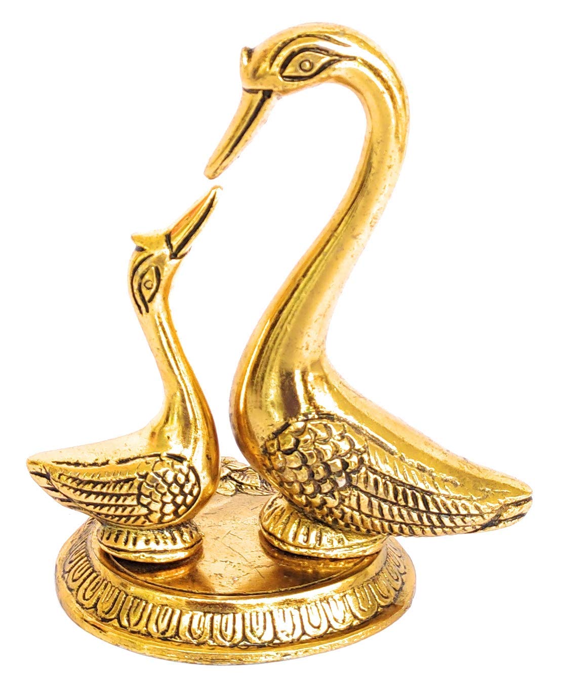 Buy Mamta Creations Pair of Swan Duck Showpiece/Brass Pair of Swan ...
