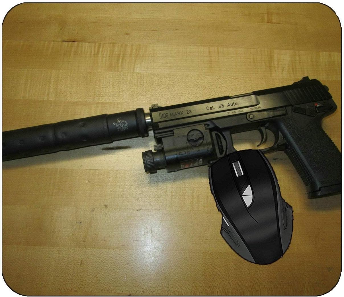 Amazon.com : Office Mouse Pad Koch Pistol Pistol Non-Slip Keyboard ...