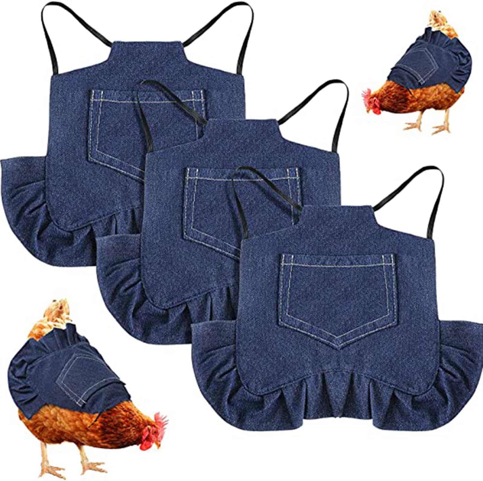 Amazon.com: Tideme 9 Pcs Chicken Saddles For Hens, Waterproof Chicken ...