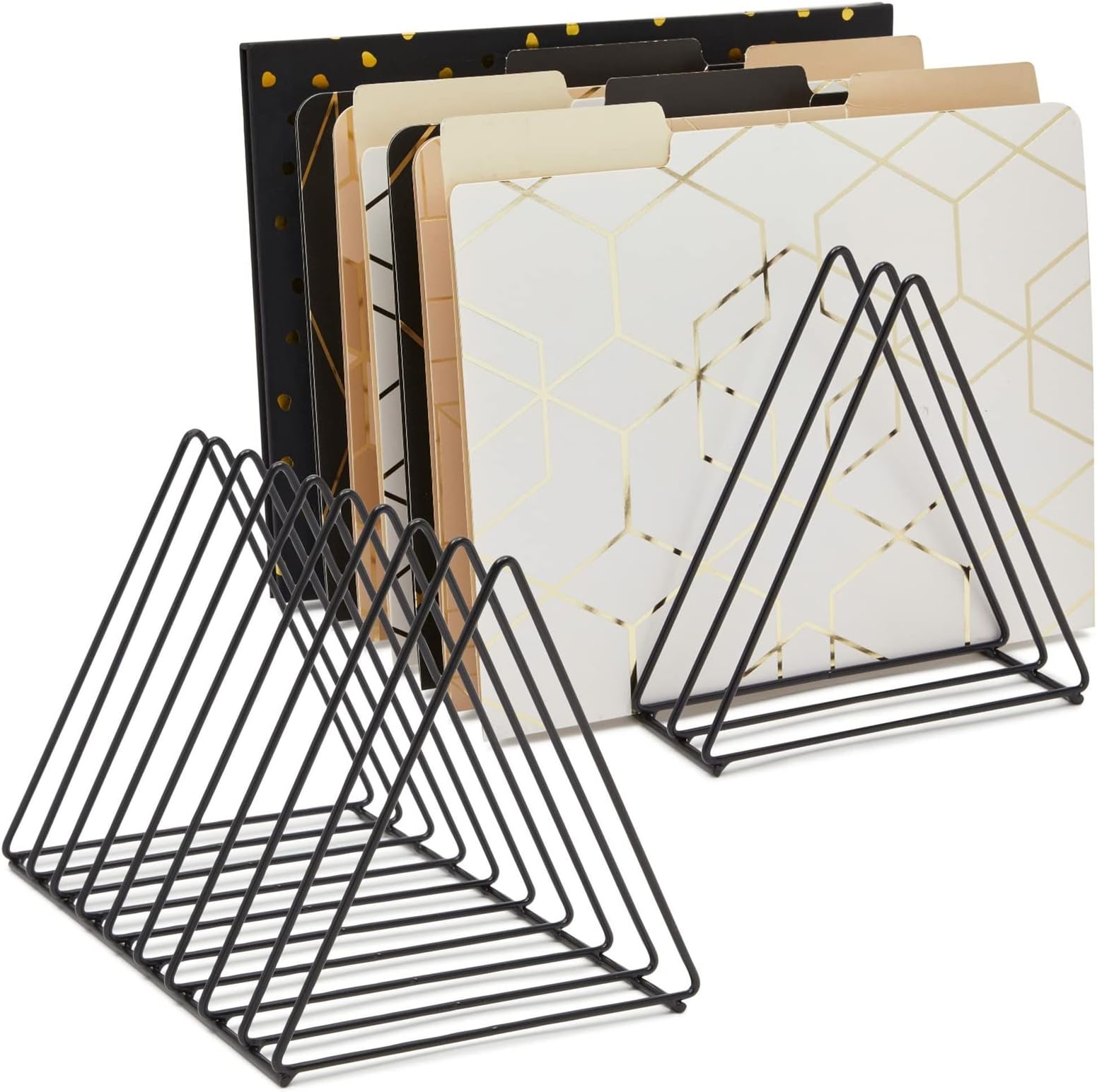 Amazon.com : Cq acrylic Triangle File Folder Racks and Magazine Holder ...
