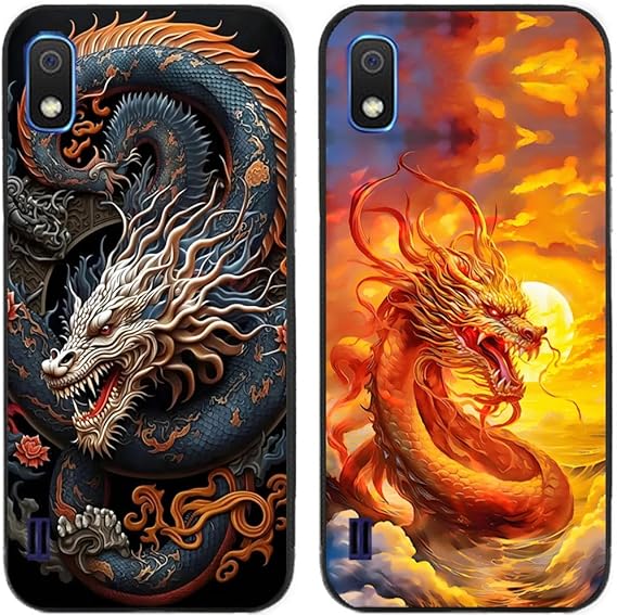 2-Pack Anger Dragon Printed I TPU Gel Slim I Back Phone Cover Case For ...