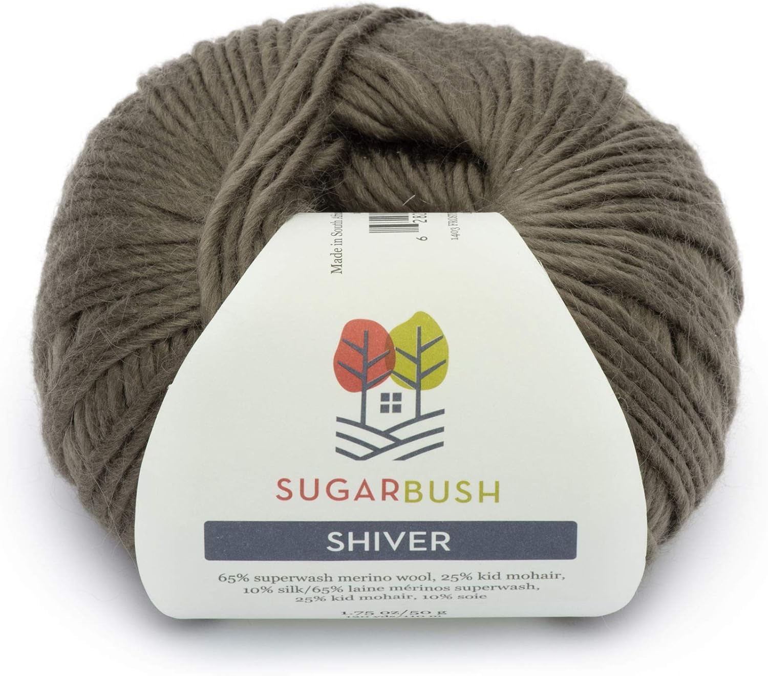 Amazon.com: Sugar Bush Yarns Shiver Yarn, 50g, Frosty Brown