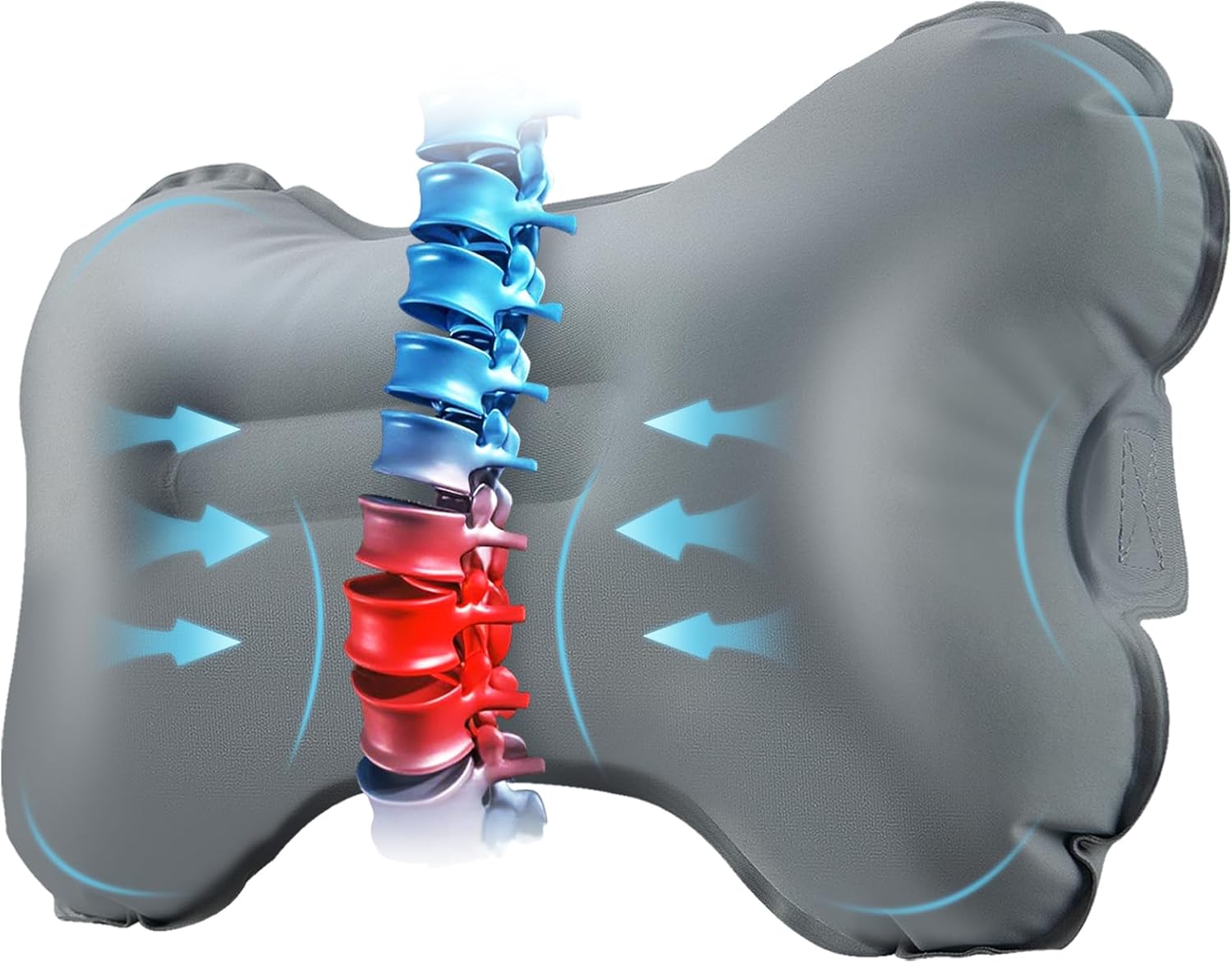 Amazon.com: Mixtrend Travel Lumbar Pillow Inflatable Lumbar Support ...