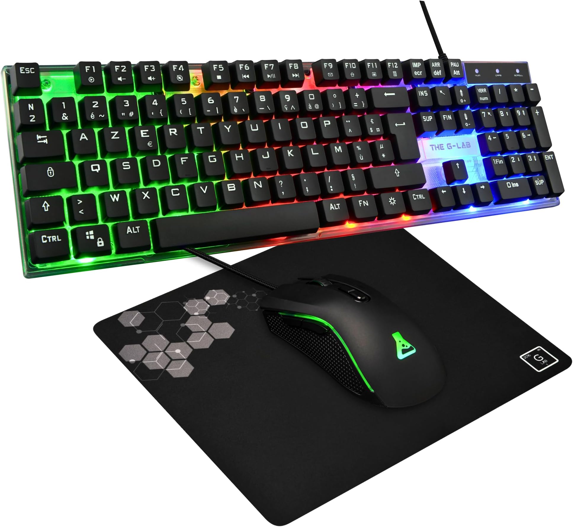 The G-Lab - Combo Hydrogen - Pack Clavier Souris Gamer, Clavier Gamer ...